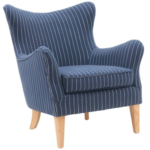 Sillón Ivan Raya Azul Vintage Home