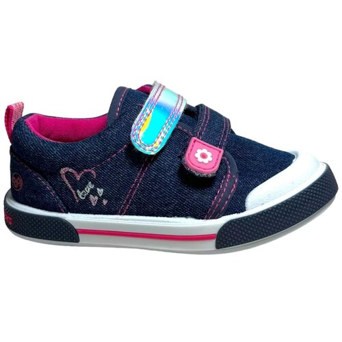 Tenis con Velcro 12-17 Seda Azul Bubble Gummers