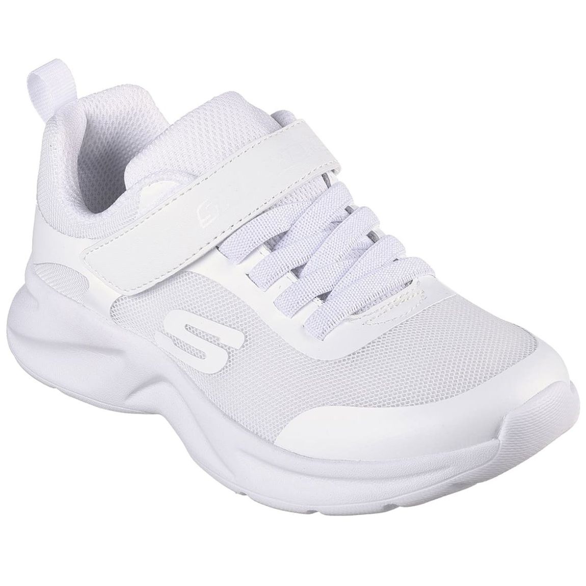 Tenis con Velcro 17-23 Blanco Skechers