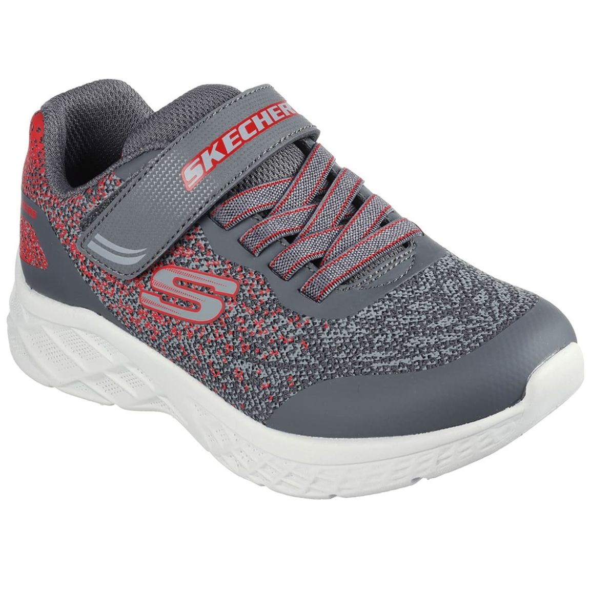 Tenis con Velcro 17-22 Gris Skechers