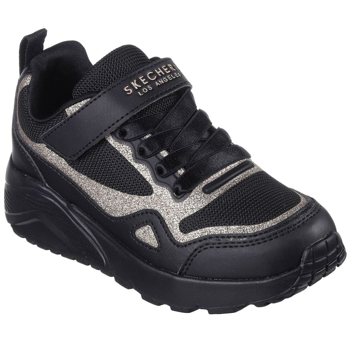 Tenis con Velcro 17-22 Negro Skechers