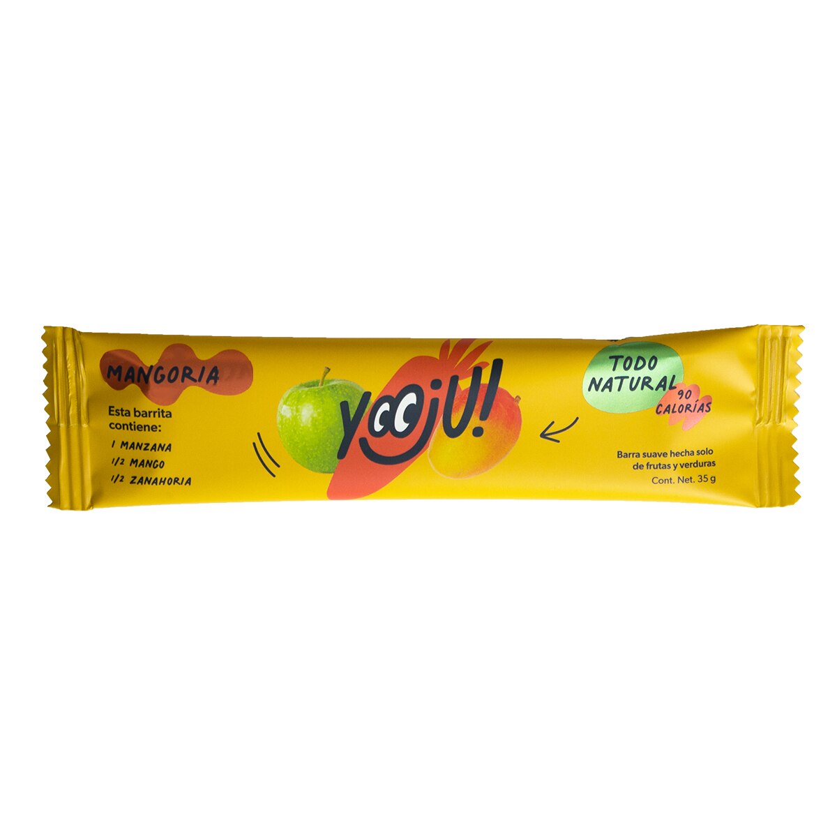 Barra de Fruta Manzana Mango Yooju 35G