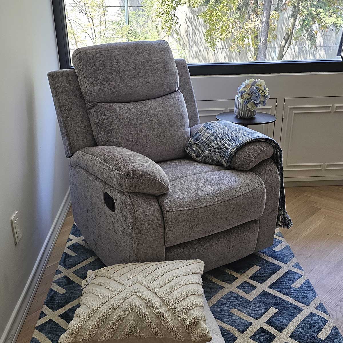 Sillón Reclinable Waterloo Gris Lottus