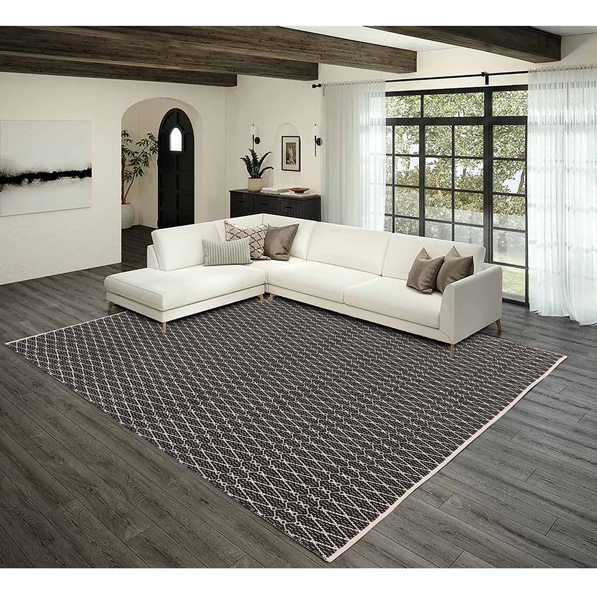 Tapete Home & Details Redes Negro 200X300 Cm