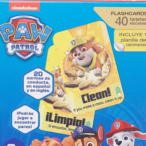 Flash Cards Buenos Modales Y Prácticas Paw Patrol Novelty