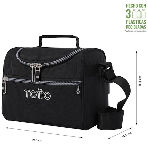 Lonchera Totto Negra Pizarra Ecole