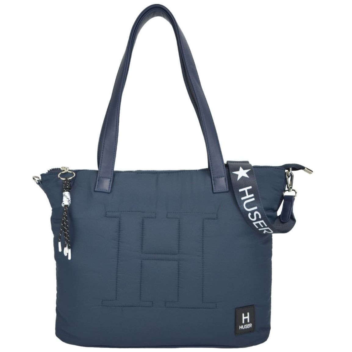 Bolso Tote Huser Azul para Mujer