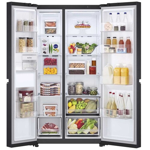 Refrigerador Lg Dúplex 28P Negro Mate