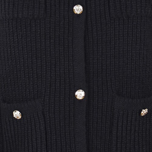 Suéter Abierto con Botones Dorados para Mujer Elle