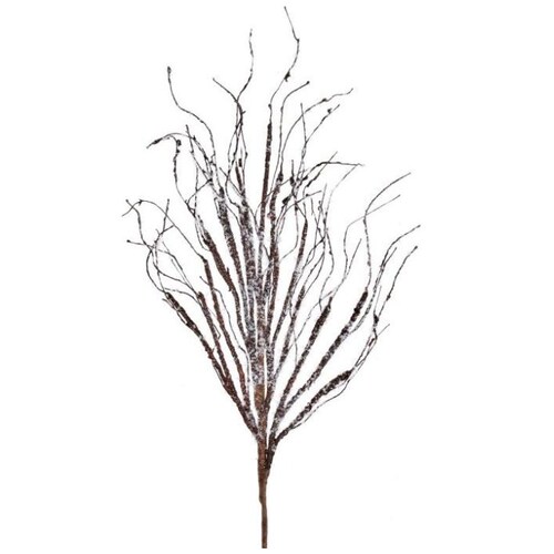 Rama Navideña Seca de Plástico Café Nevada 70Cm