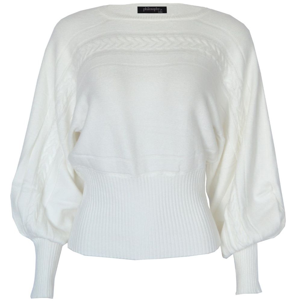 Suéter Liso Manga Ranglan Philosophy para Mujer