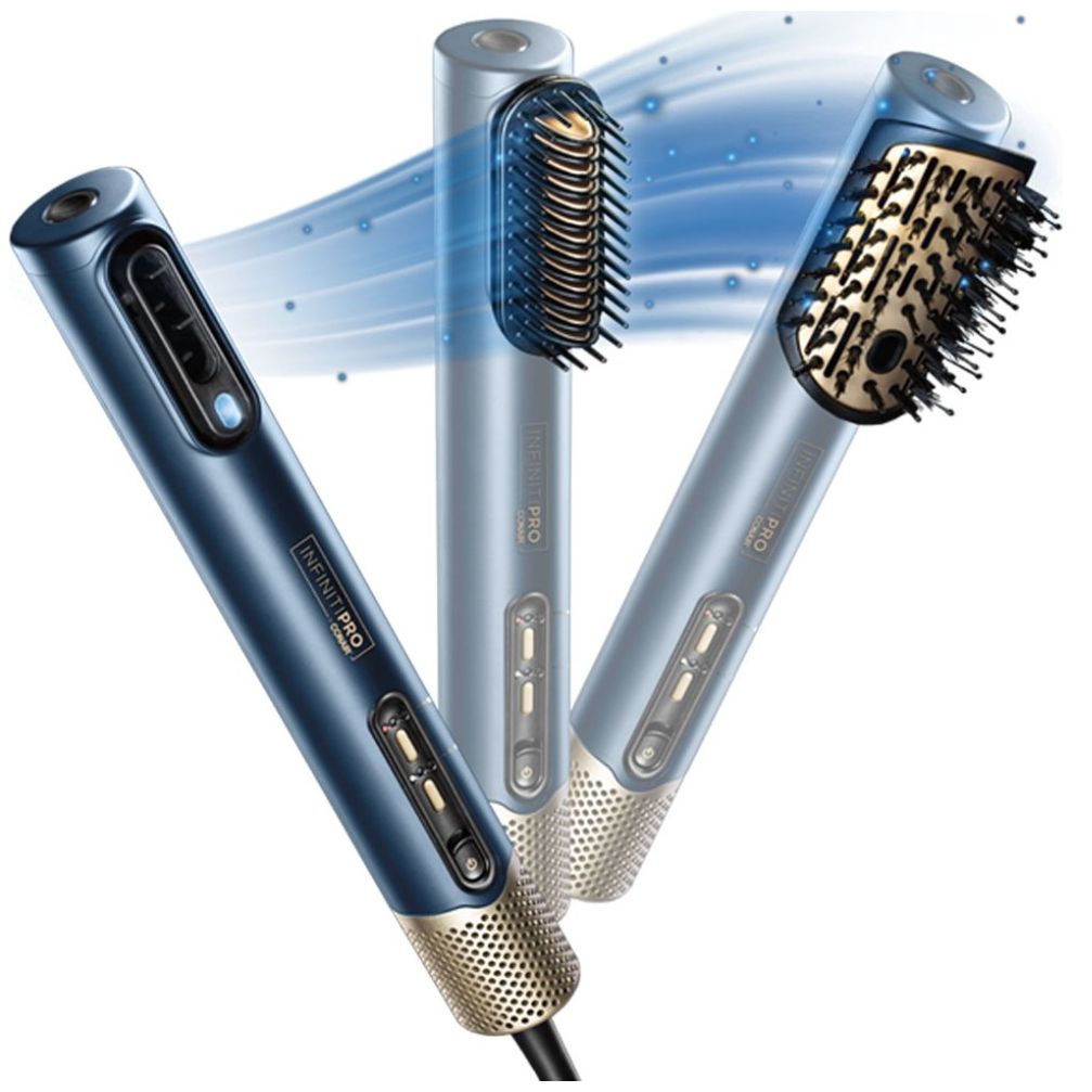 Secadora, Alaciadora Y Estilizador Todo en uno Azul/dorado Conair