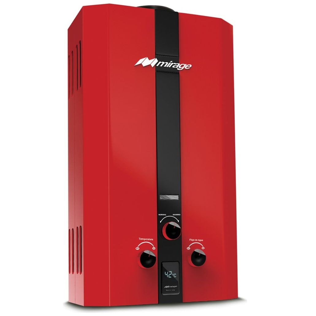 Boiler Flux Mirage Gas Lp 10L/min Rojo