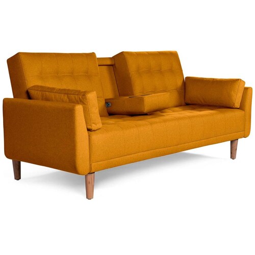 Sofá Cama Royce Mostaza Makora