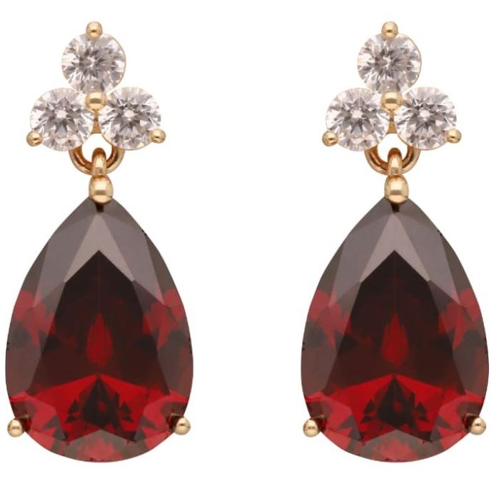 Aretes Gota Roja Anne Klein