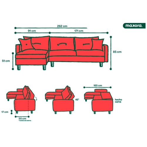 Sala Modular Aventus Chocolate Makora Beehive