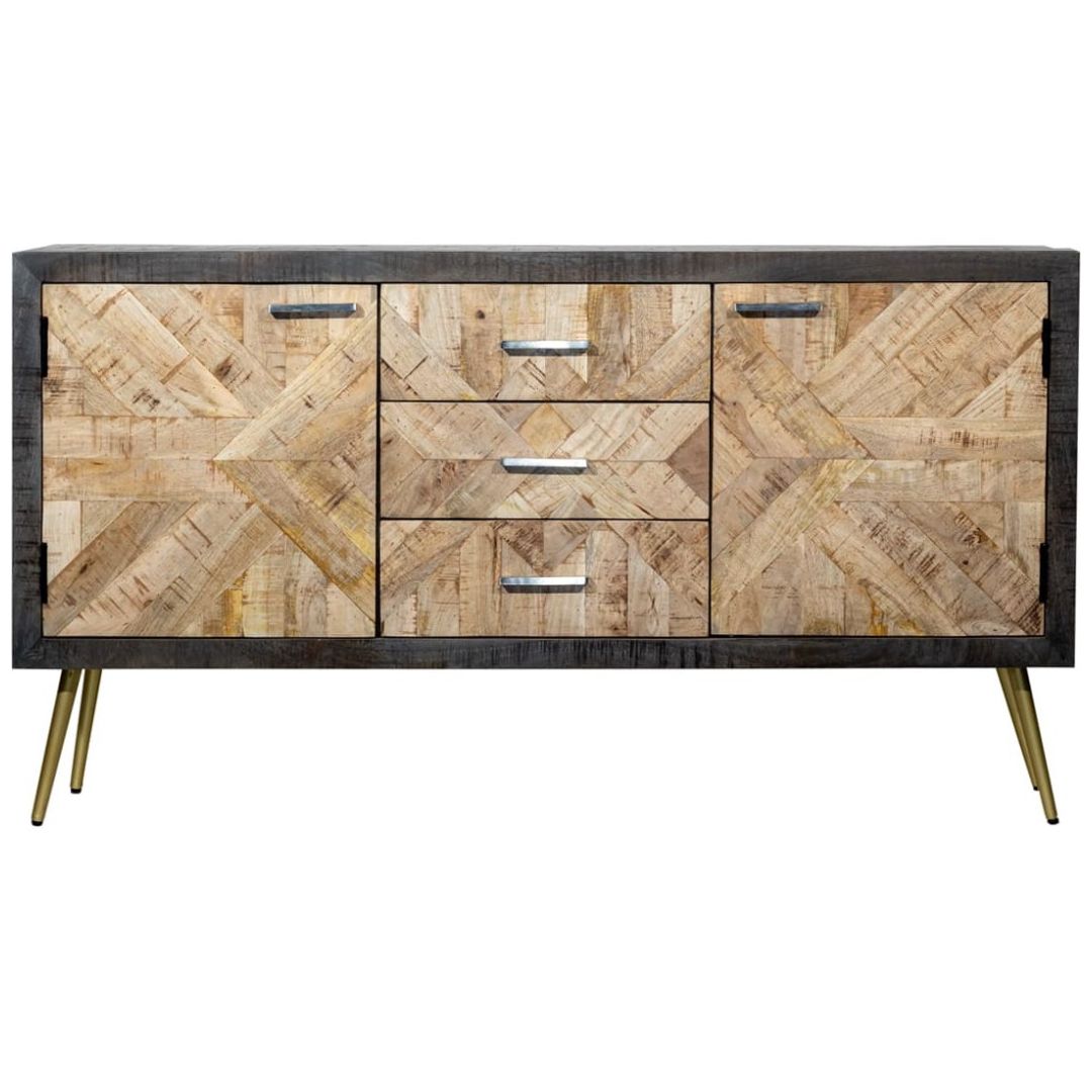 Buffet Parquet Panel Vintage Home