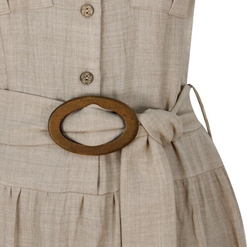 Vestido Camisero con Cinturón para Mujer City Femme