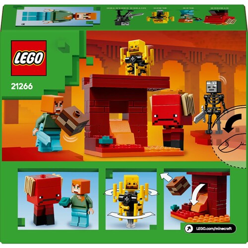 Minecraft la Batalla de Lava Del Inframundo Lego