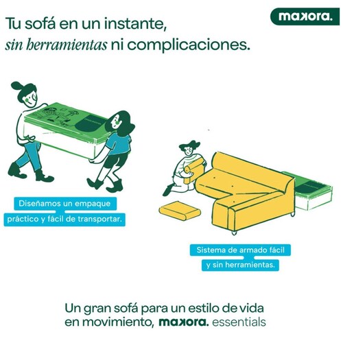 Sala Esquinera Sabbat Rosa Makora