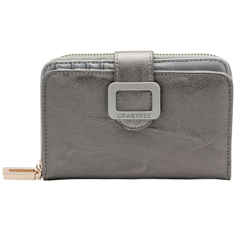 Cartera Crabtree Plateada para Mujer