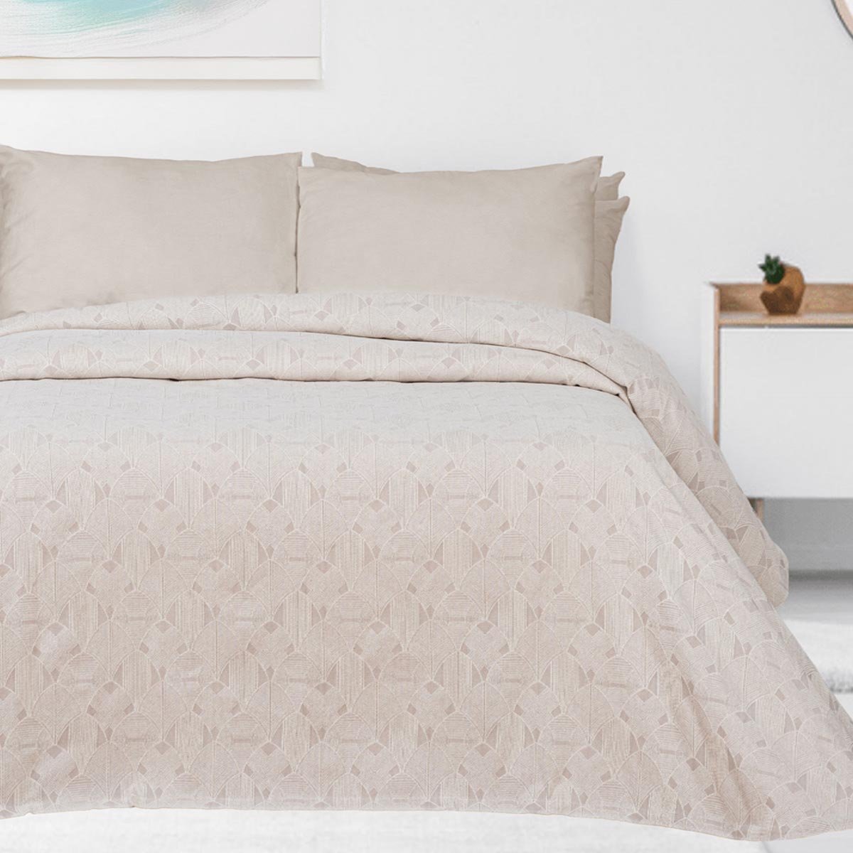 Colcha Individual Gris Home Nature