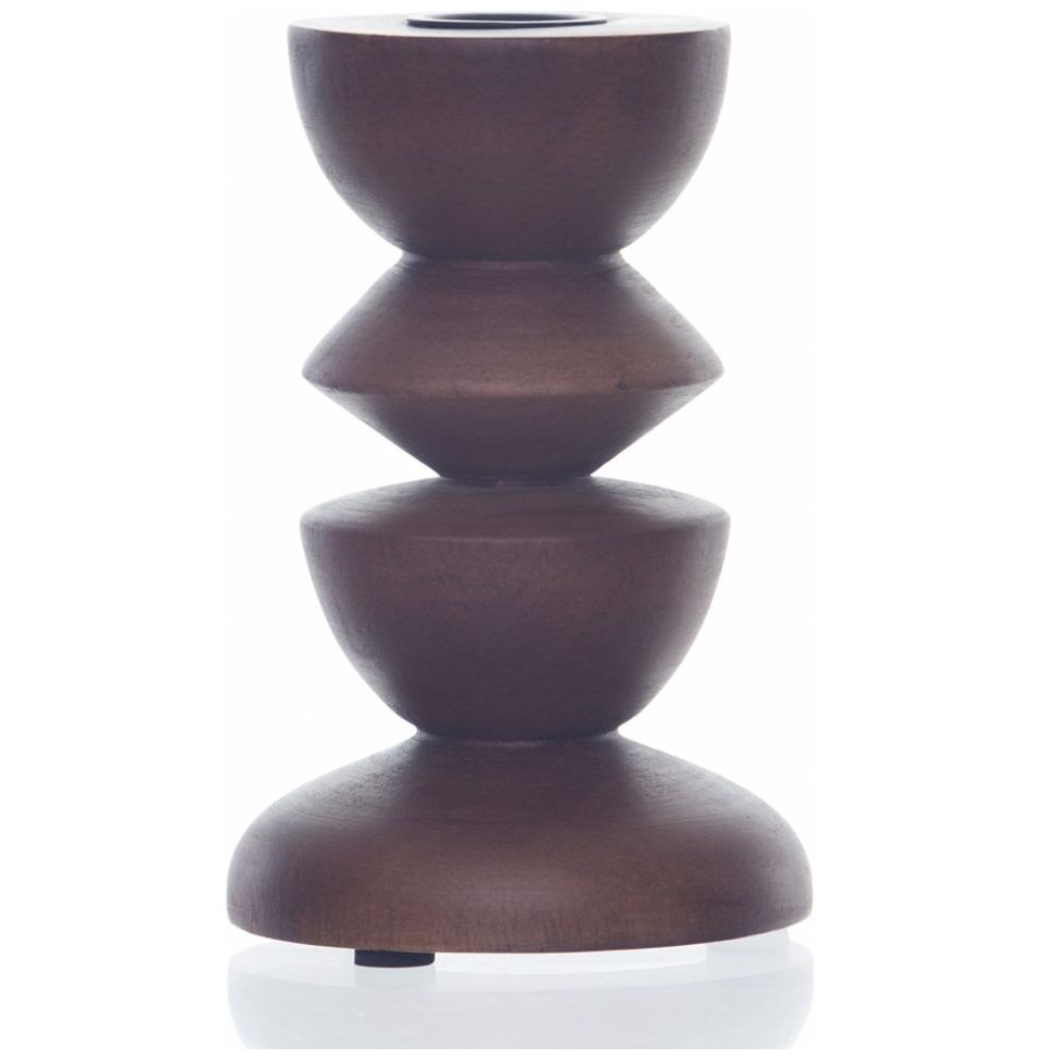 Candelabro de Madera 14 Cm Home Nature