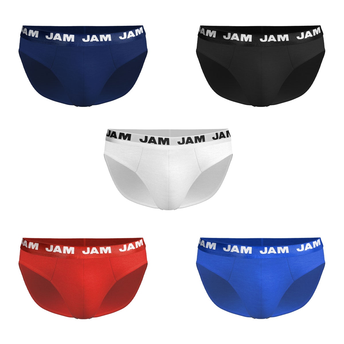 Set 5 Pack Trusas Basics Jam para Hombre