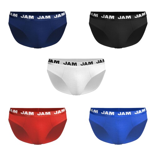 Set 5 Pack Trusas Basics Jam para Hombre