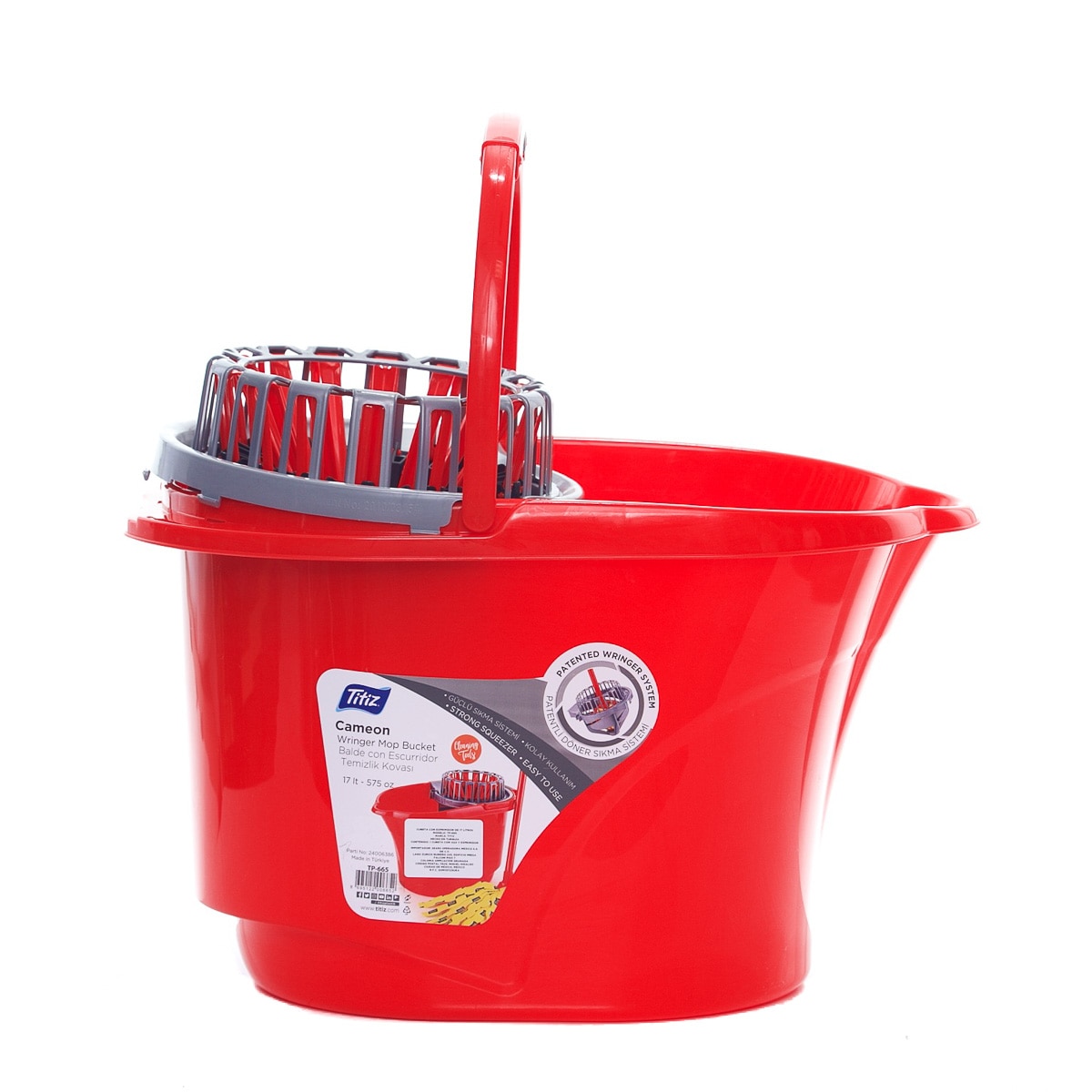 Cubeta con Exprimidor Cameon 17 Lt Tittiz
