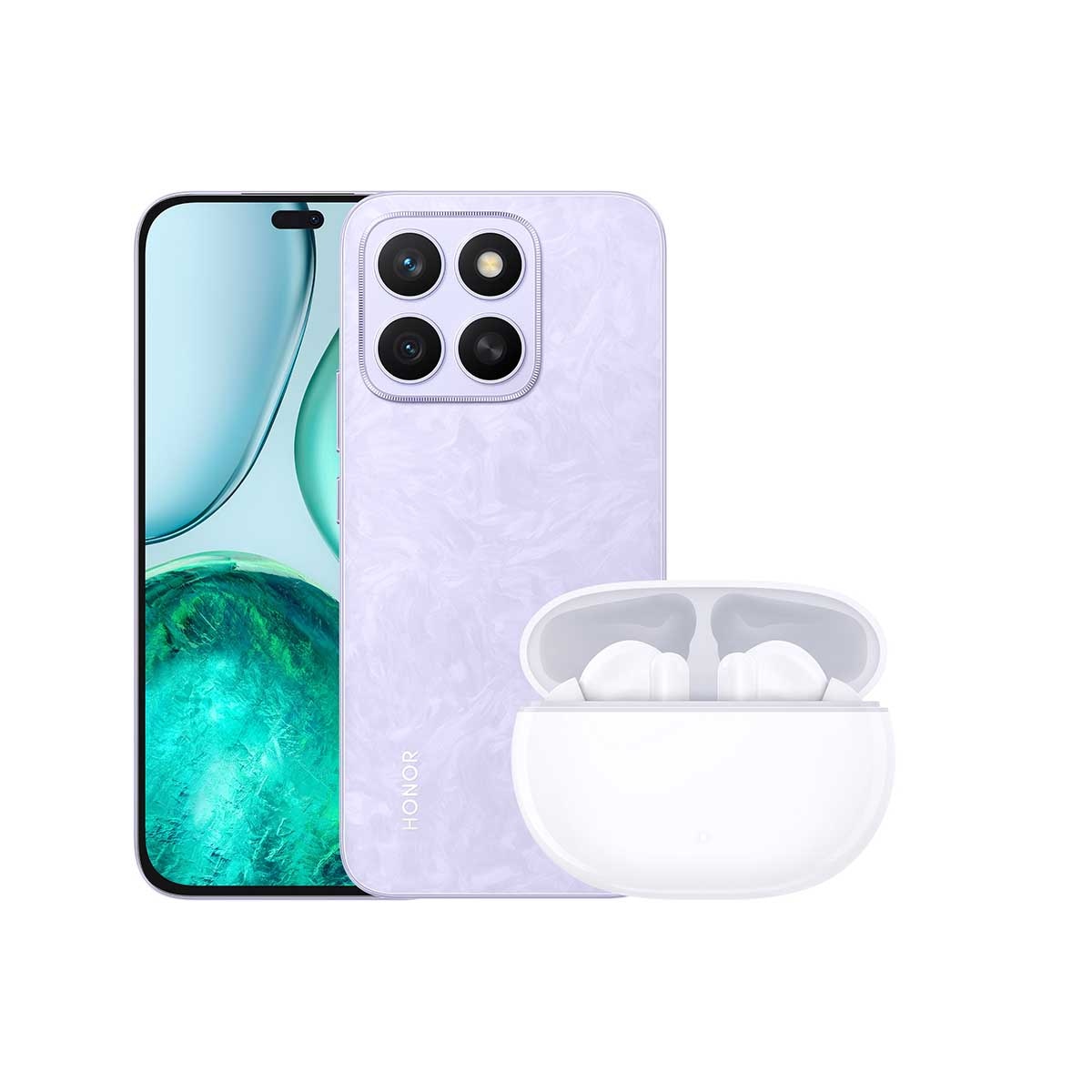 Celular Honor X8C 512Gb Color Morado R9 (Telcel) + Audifonos