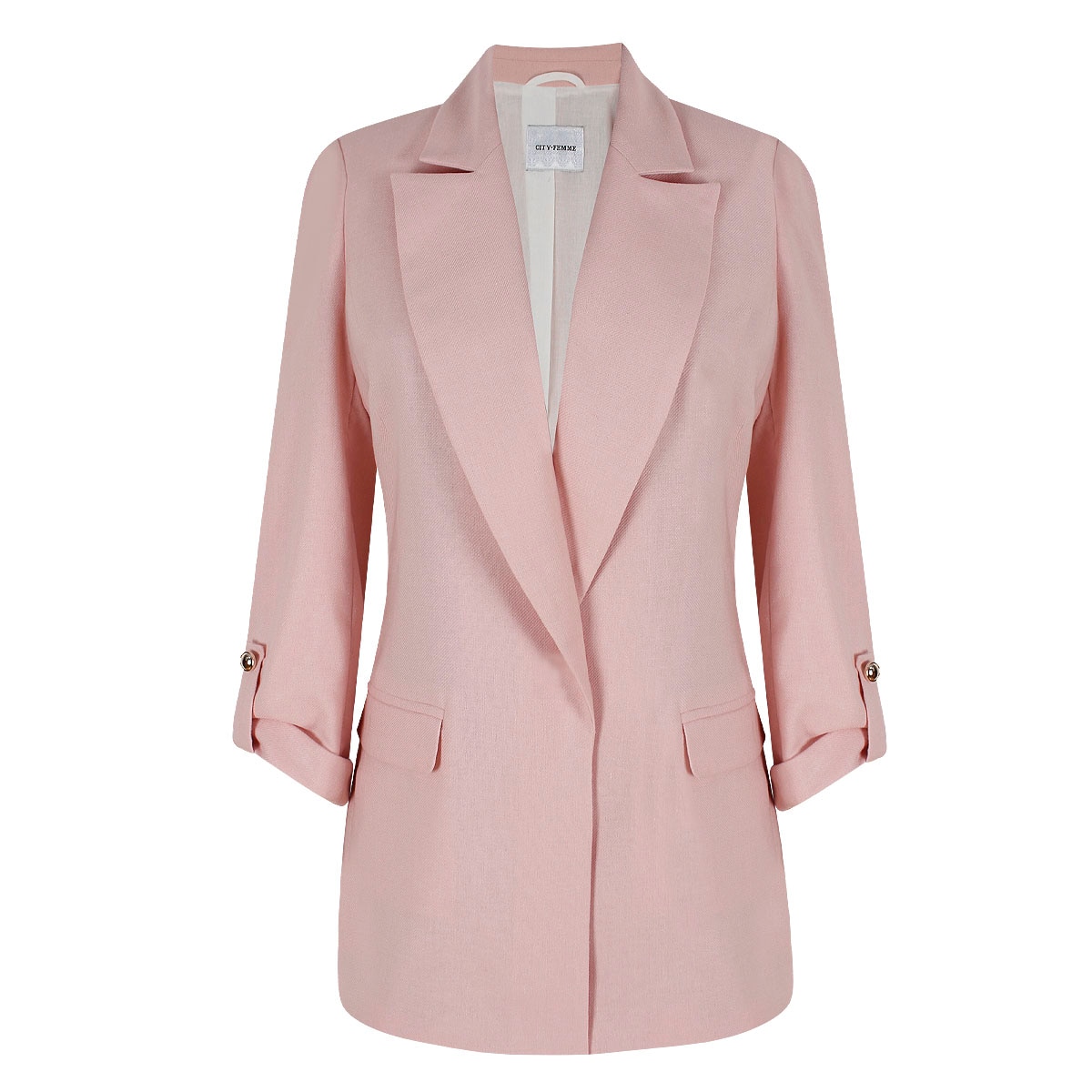 Saco Fresco con Solapas City Femme para Mujer
