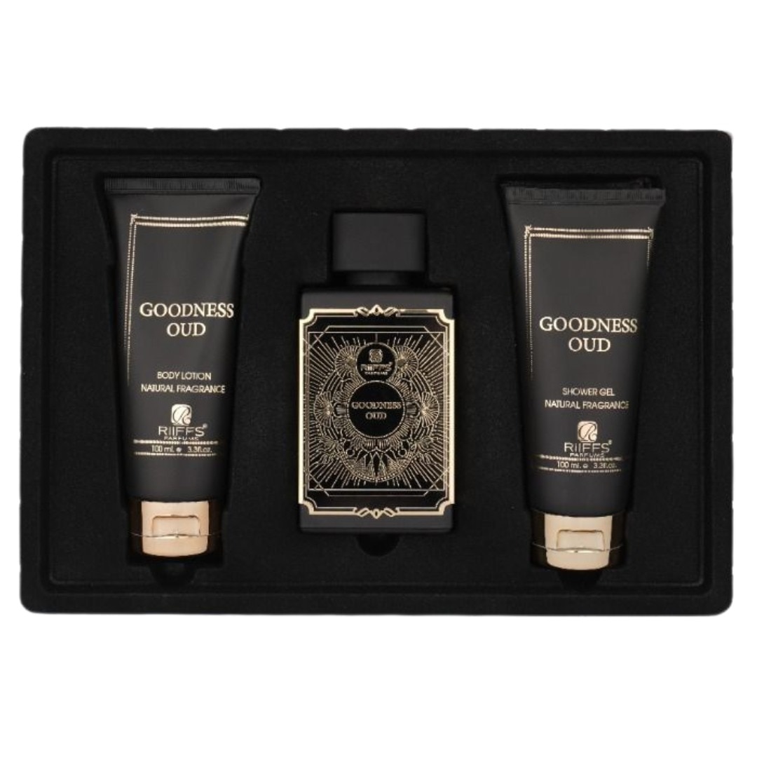 Set Eau de Parfum Riiffs Goodness Oud Men (Edp 100 Ml + Body Lotion ...