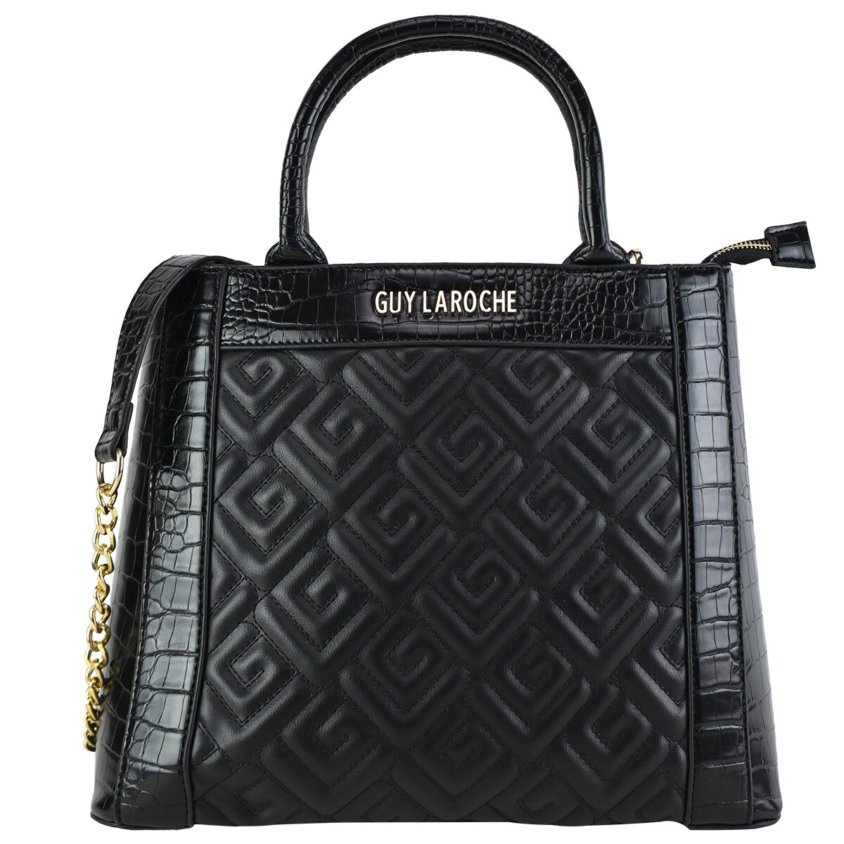 Bolso Satchel Guy Laroche Negro para Mujer