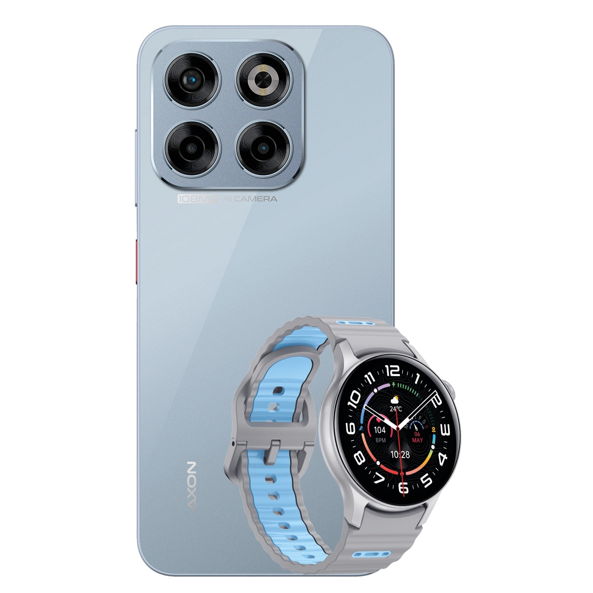 Celular Zte 4G Axon 70 256 Color Gris Hb Watch