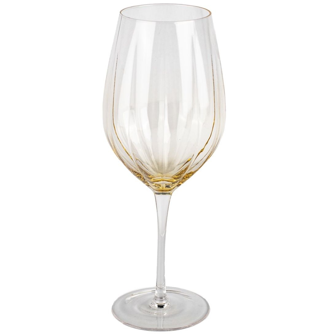 Vintage Home Copa Goblet Amber Crack