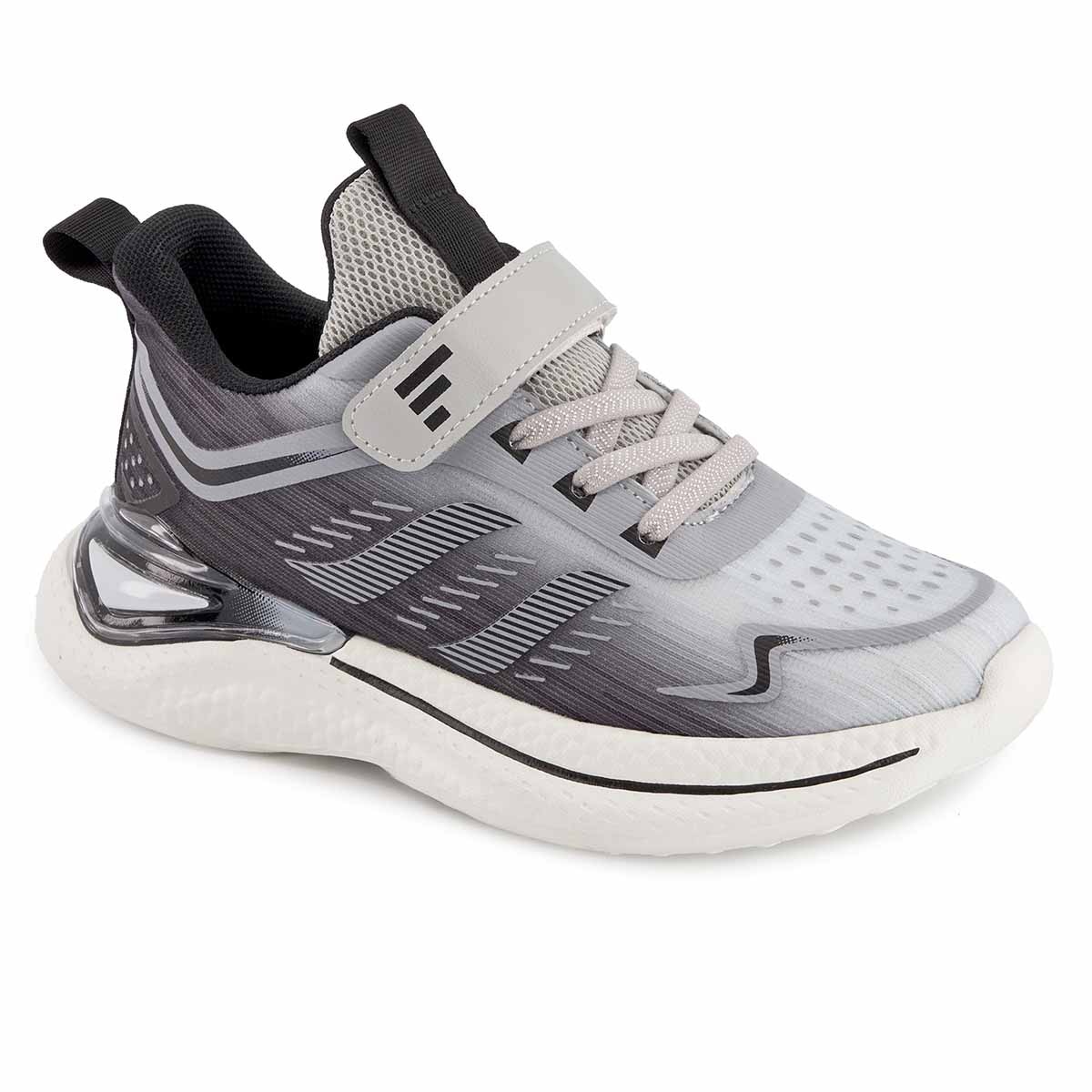Tenis con Velcro 17-22 Gris Ferrato para Niño