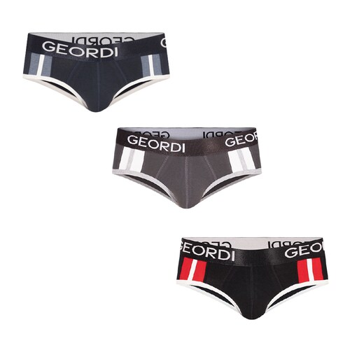 Set 3 Trusas Breaf Geordi para Hombre