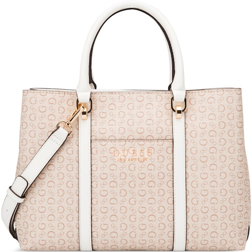 Bolso Guess Satchel Rosa Logo para Mujer