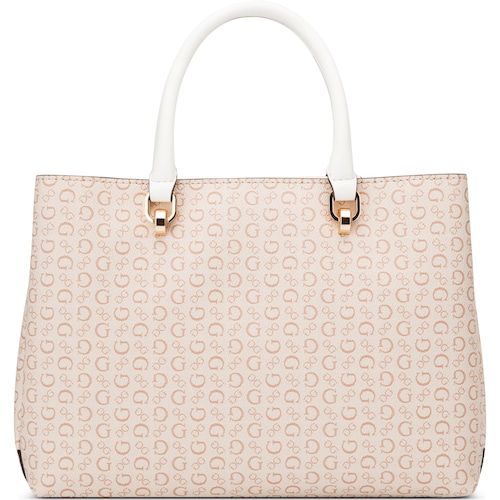 Bolso Guess Satchel Rosa Logo para Mujer
