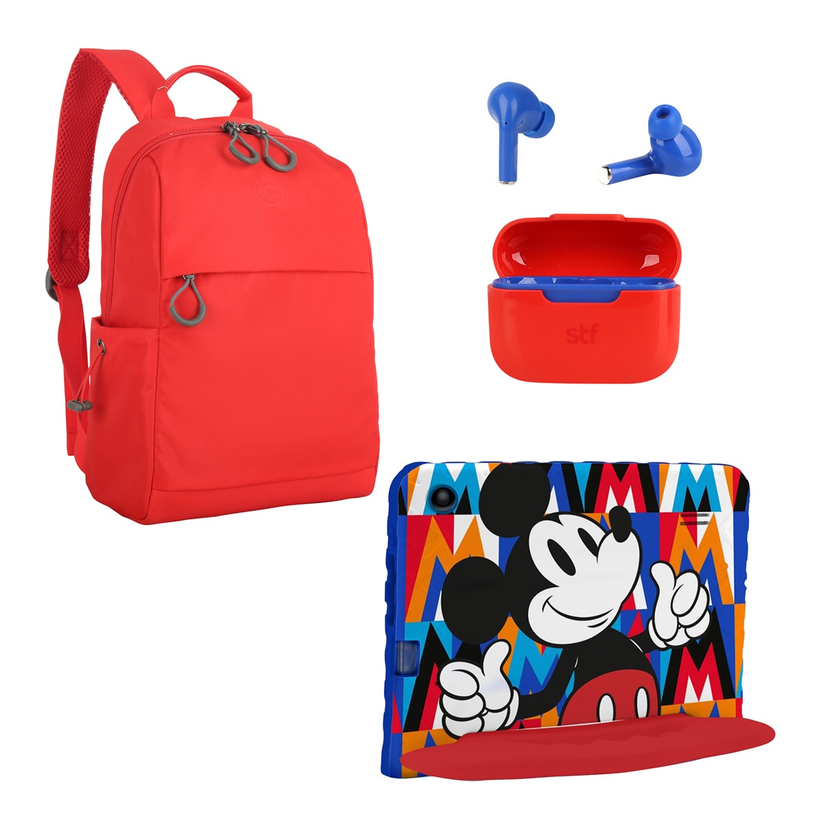 Tableta Combo Crossbody y Audífonos Mickey Stf