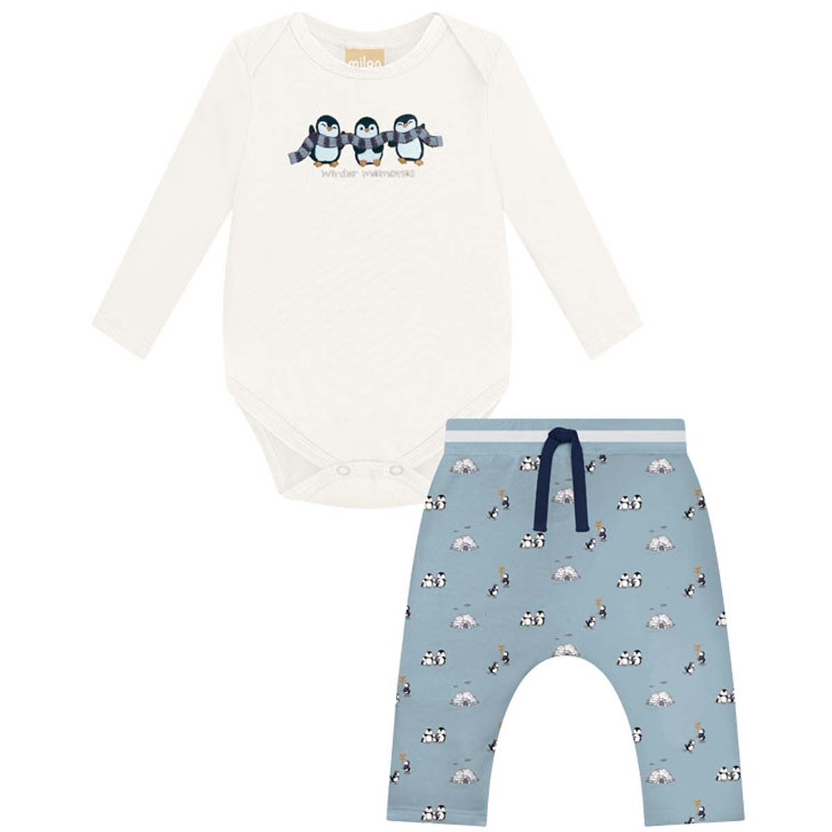 Conjunto de Pañalero y Pantalón Milon para Bebé Niño