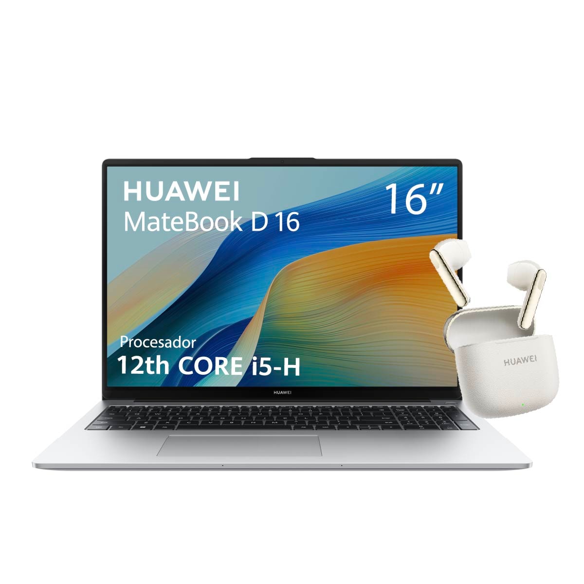 Laptop Huawei Matebook D16 I512 16Gb 1T Freebuds
