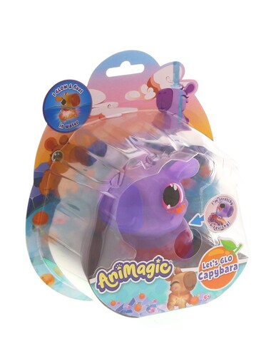 Figura Interactiva Animagic Lets Glo Capybara Blue