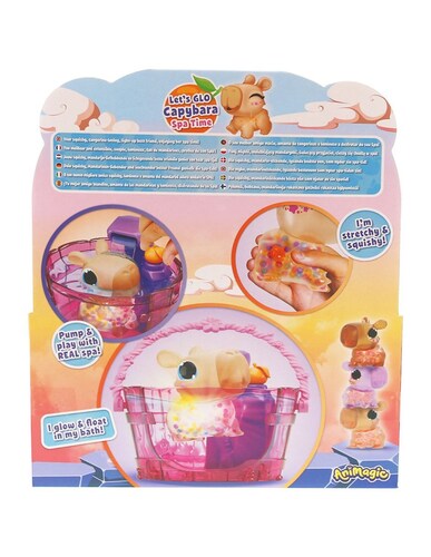 Figura Interactiva Animagic Lets Glo Capybara Spa Time
