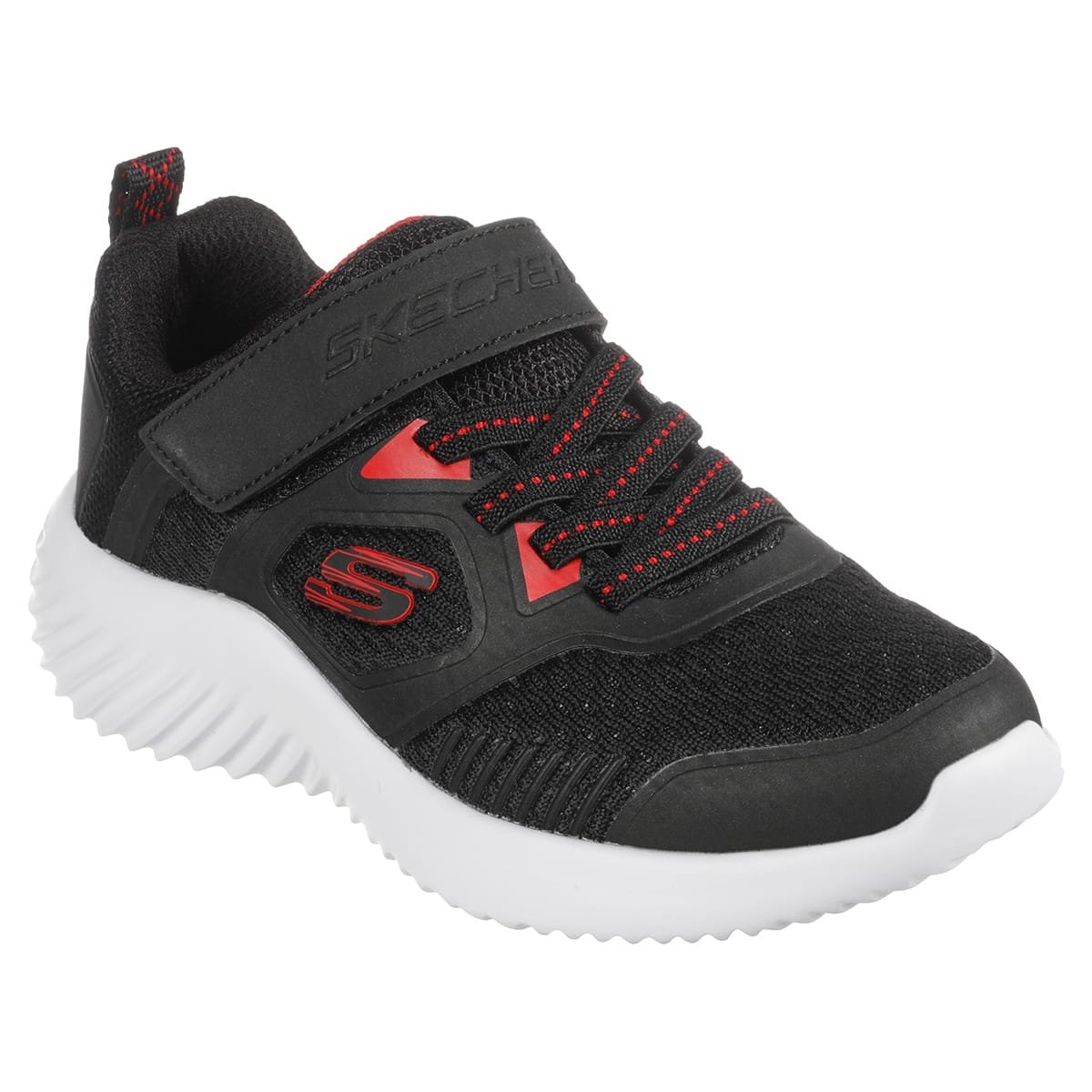 Tenis con Velcro 17-22 Negro Skechers