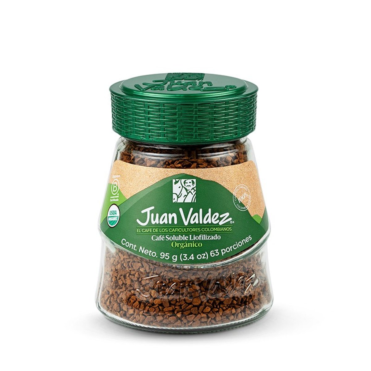 Café Soluble Juan Valdez Liofilizado Orgánico 95 G