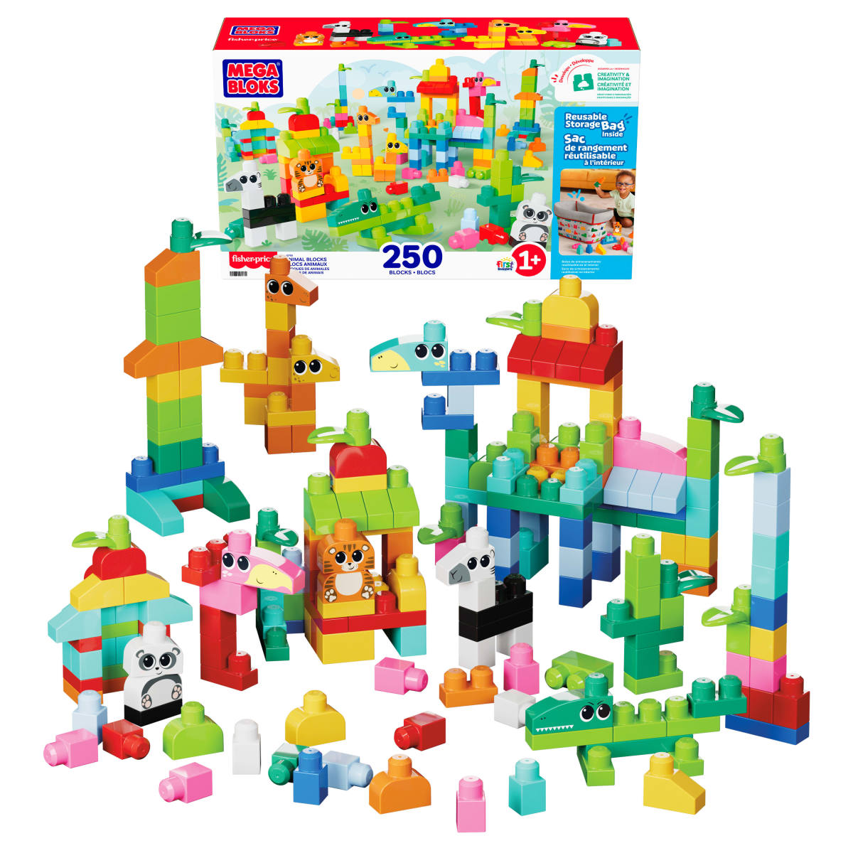 Mega Bloks Mattel Construcción Paquete de 250 Bloques