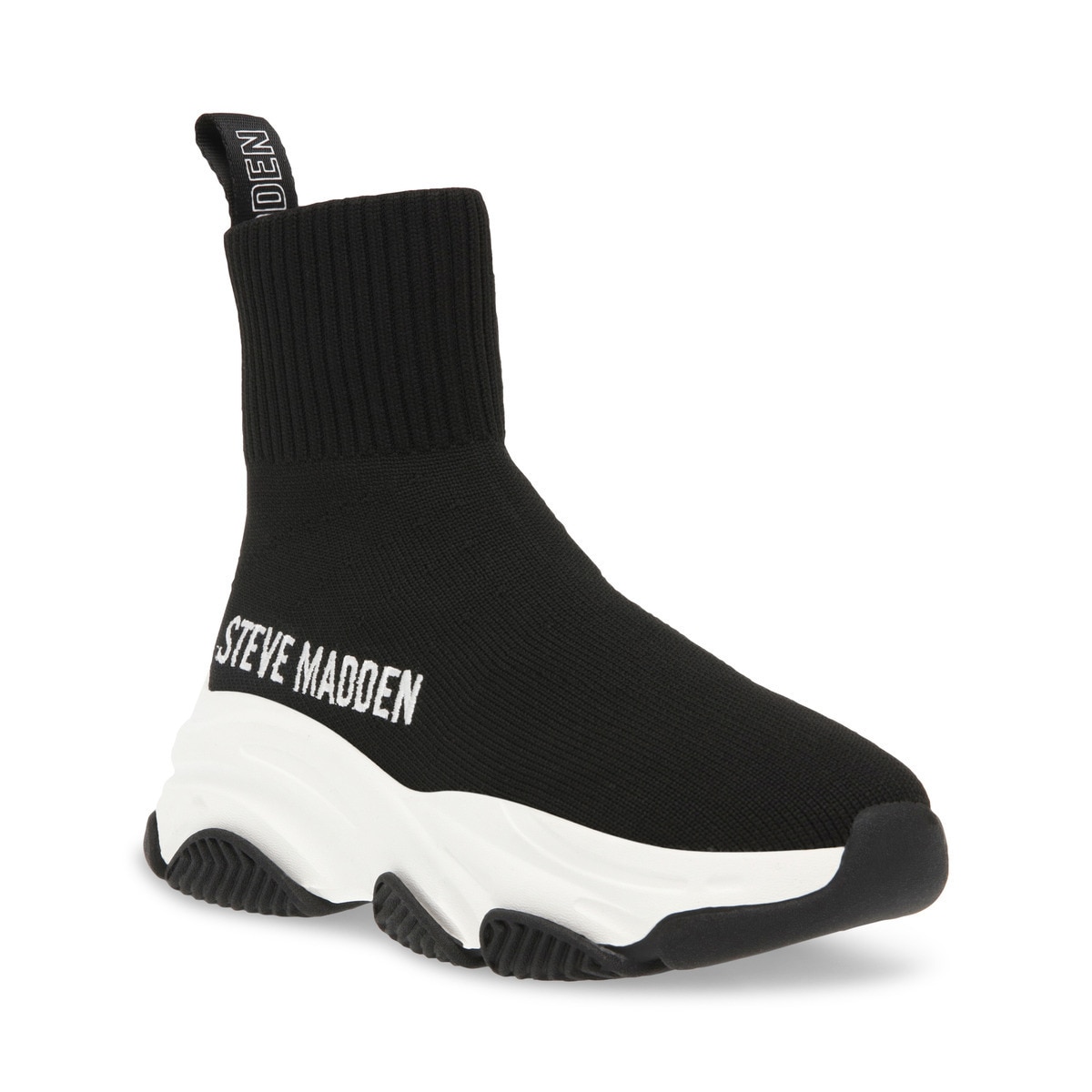 Tenis Steve Madden Prodigy Black Upper / White Sole para Niña