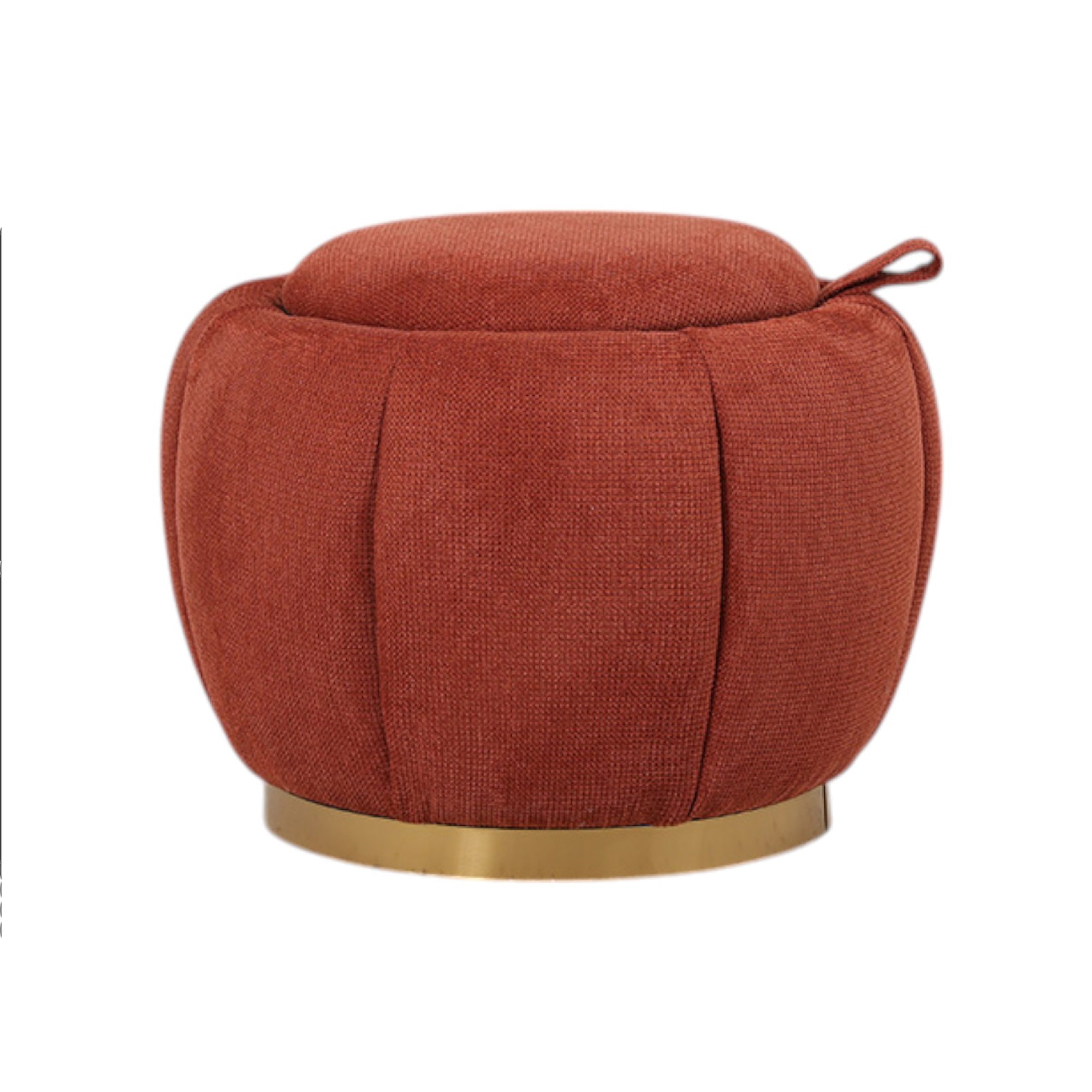 Taburete de Tela Col Modern Naranja Home & Details